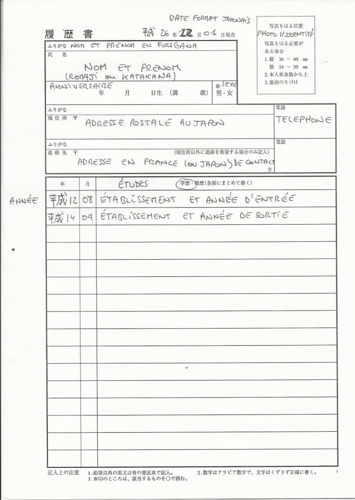 CV Japonais : comment bien le rédiger | Un Gaijin au Japon